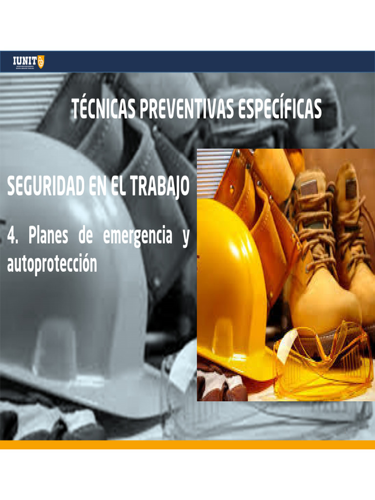 Ud 4 Planes De Emergencia Y Autoprotección Pdf Combustión Agua