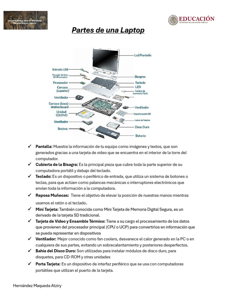 Partes Internas de Una Computadora | PDF | Hardware de la computadora ...