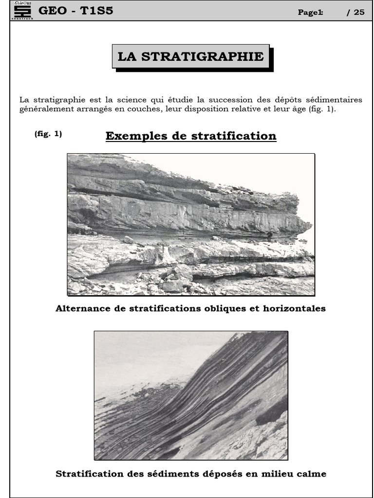 Geot1s5 Stratigraphie | PDF | Stratigraphie | Radioactivité