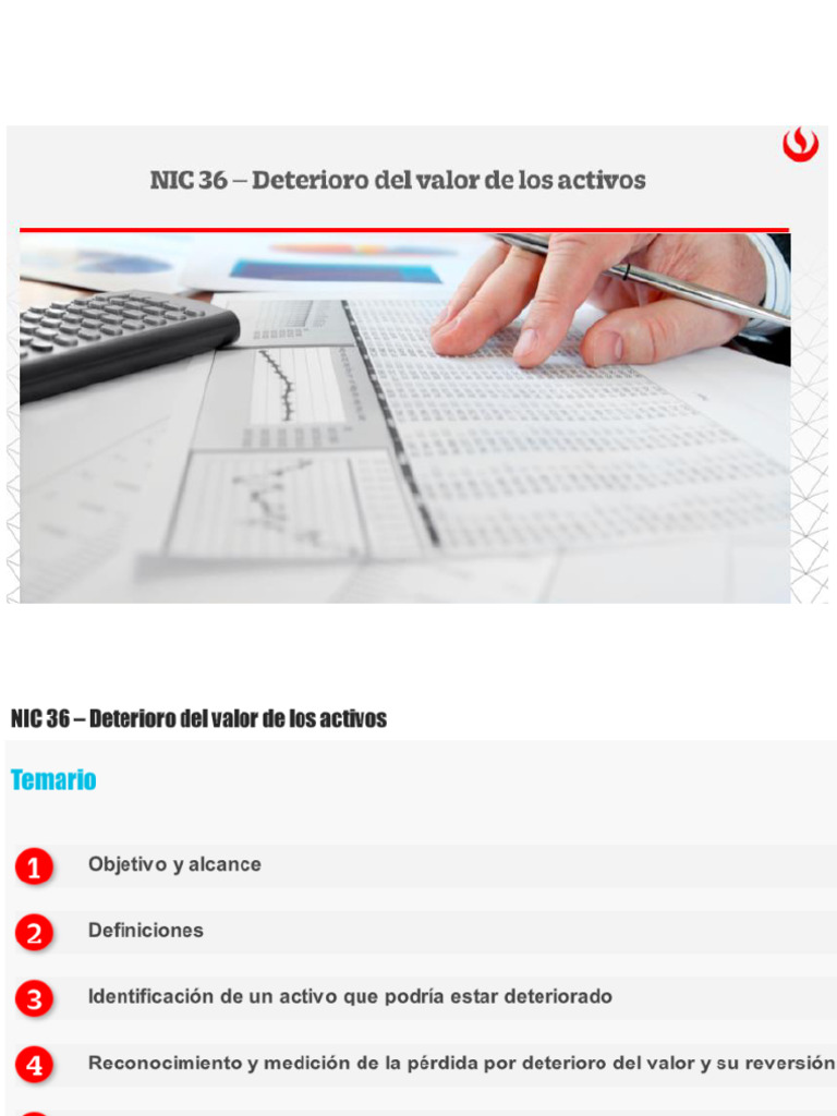 Semana 5 PPT NIC 36 Deterioro Del Valor de Los Activos (Virtual).PDF | PDF | Activo intangible ...