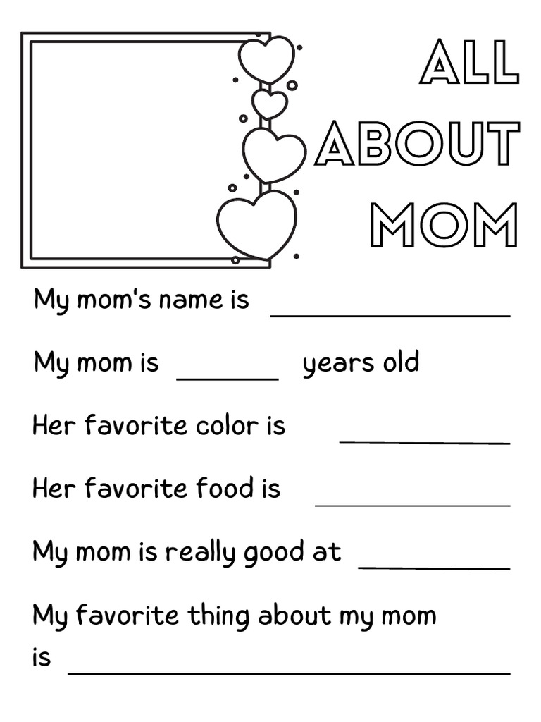 Free Worksheets - Mother's Day | PDF | Mother | Adulthood