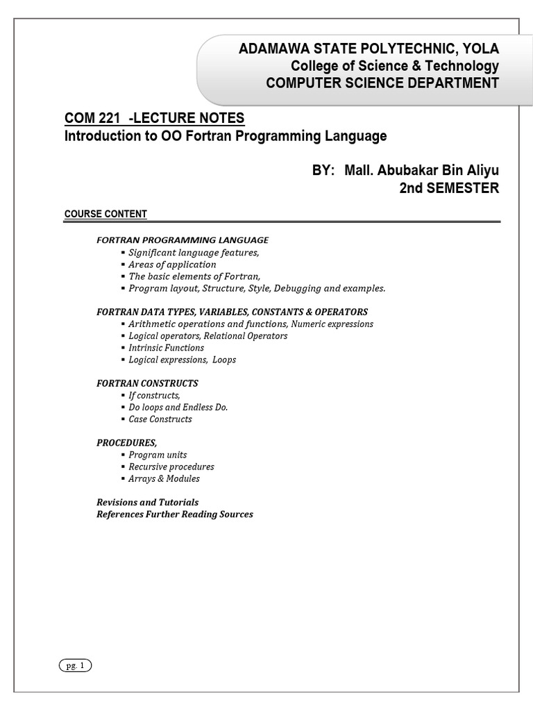 Com221 L | PDF | Parameter (Computer Programming) | Computer Program