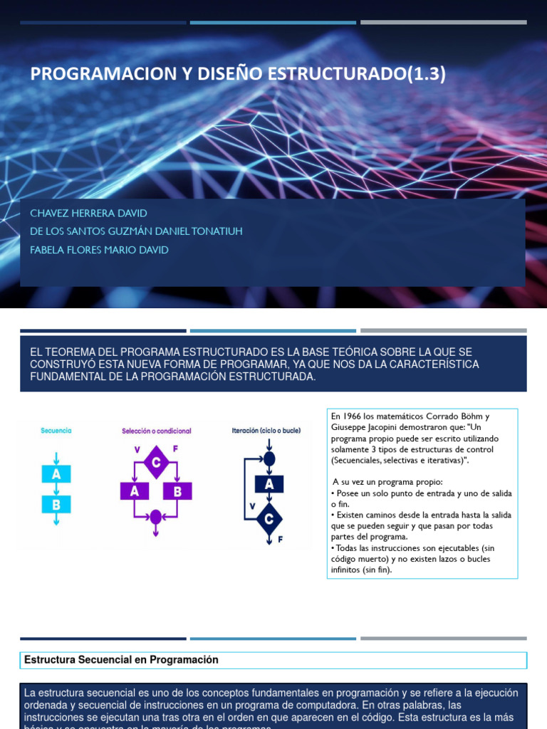 1.3 Programación y Diseño Estructurado | PDF | Programación de ...