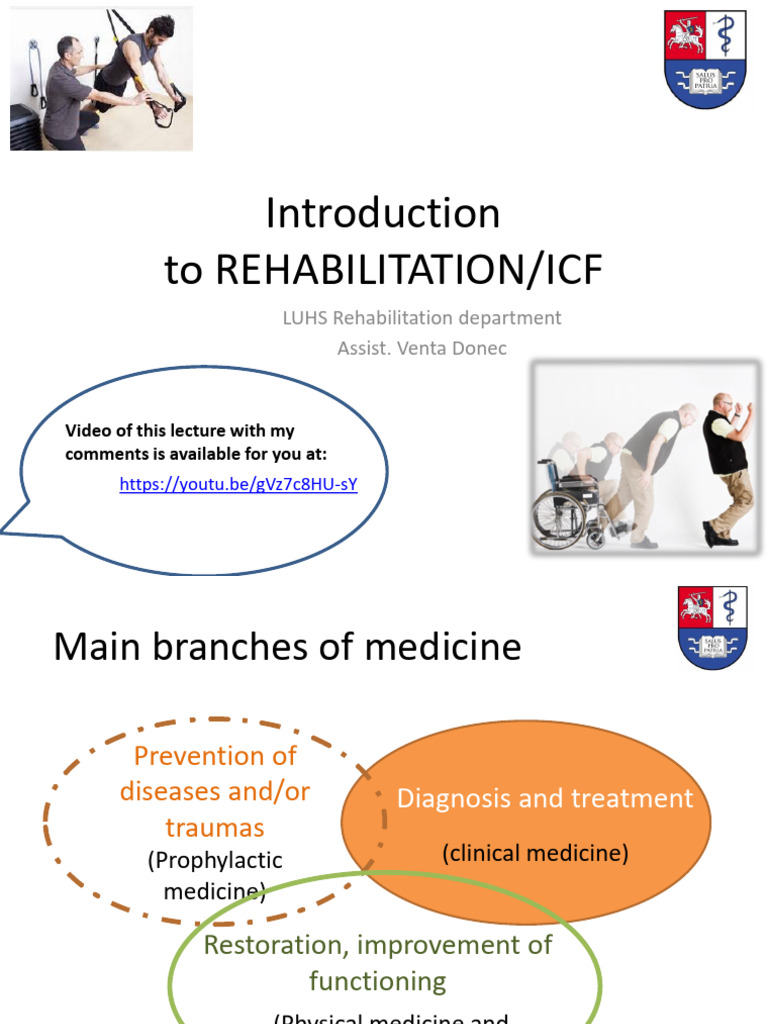 Introduction To Physical Medicine and Rehabilitation - ICF. (5.7, Lecture) v. Donec | PDF ...