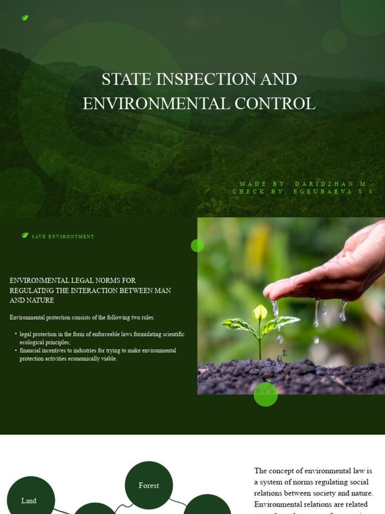 Green Modern Environment Presentation | PDF | Environmental Law ...