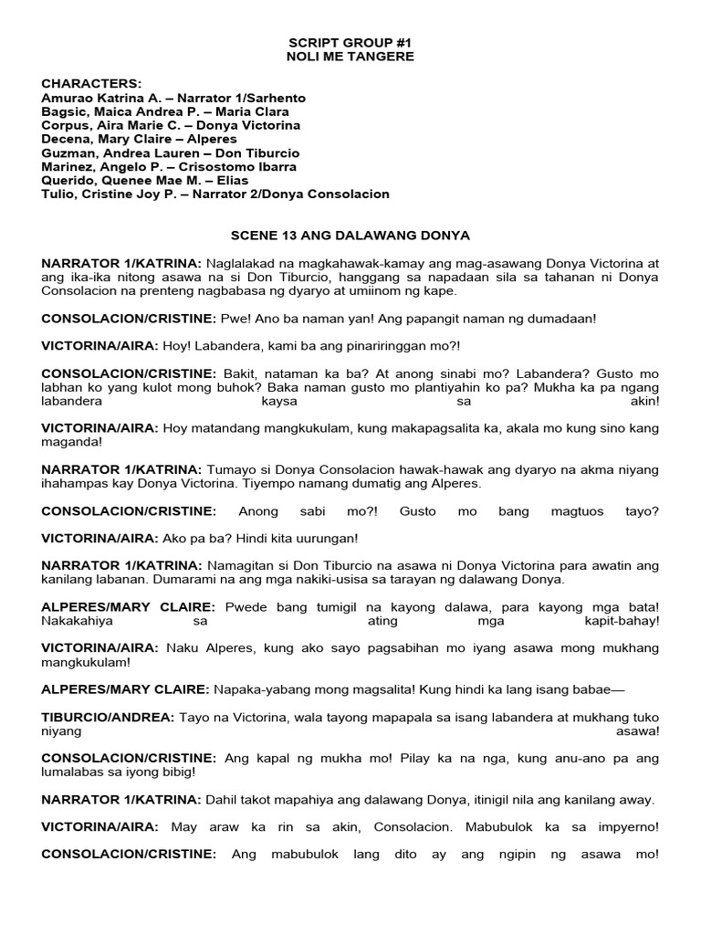 Rizal Script Finalized | PDF