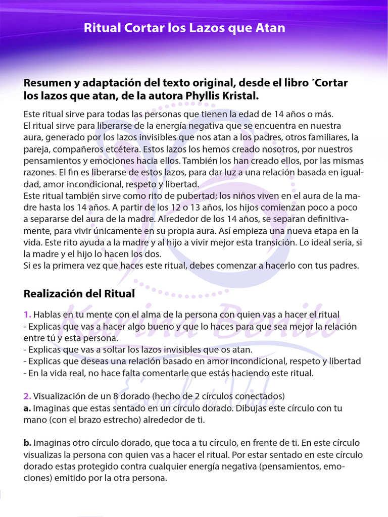 Corte de Lazos | PDF | Amor | Rituales