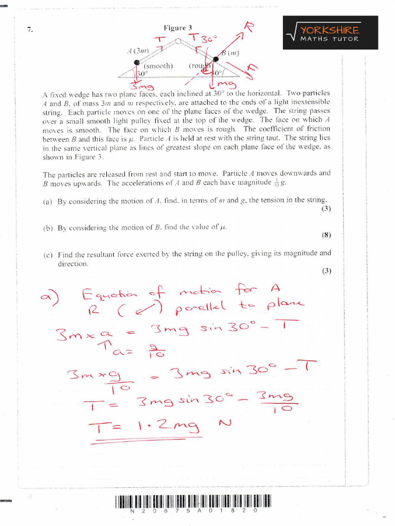 Two Connected Particles Answers | PDF