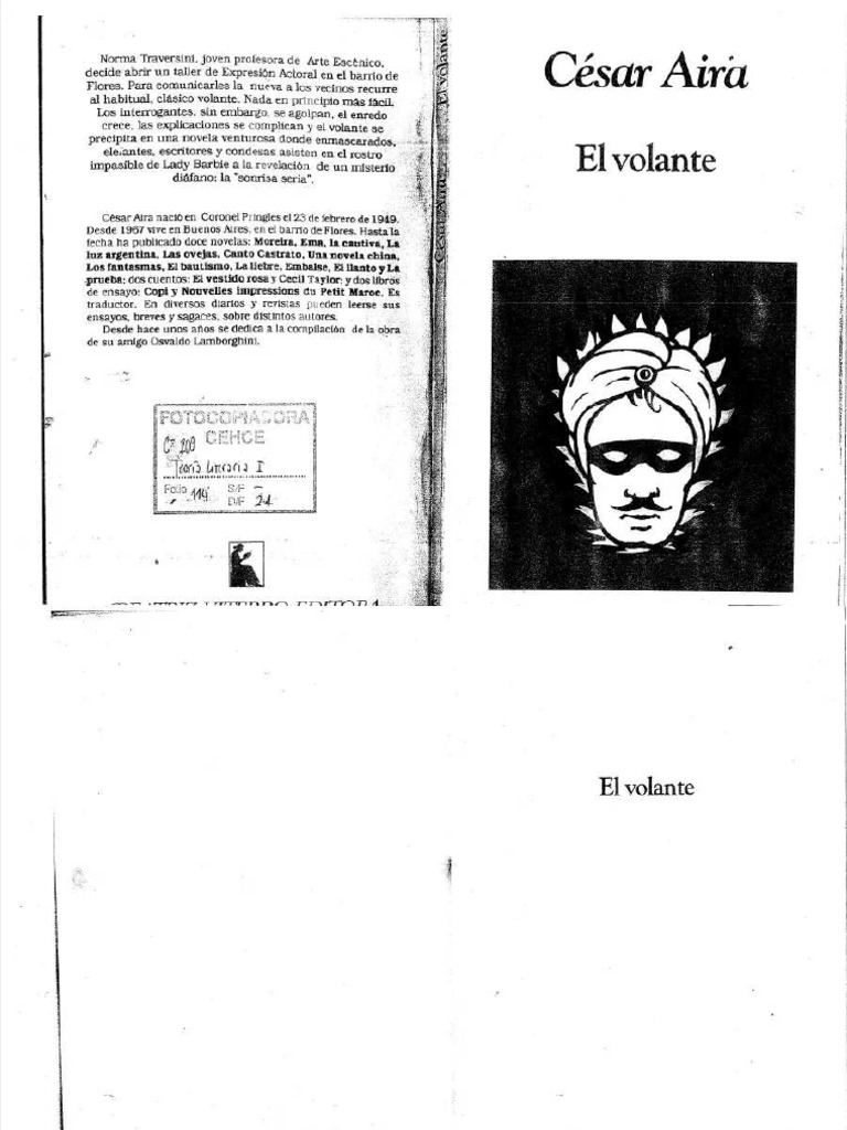 El Volante - César Aira | PDF