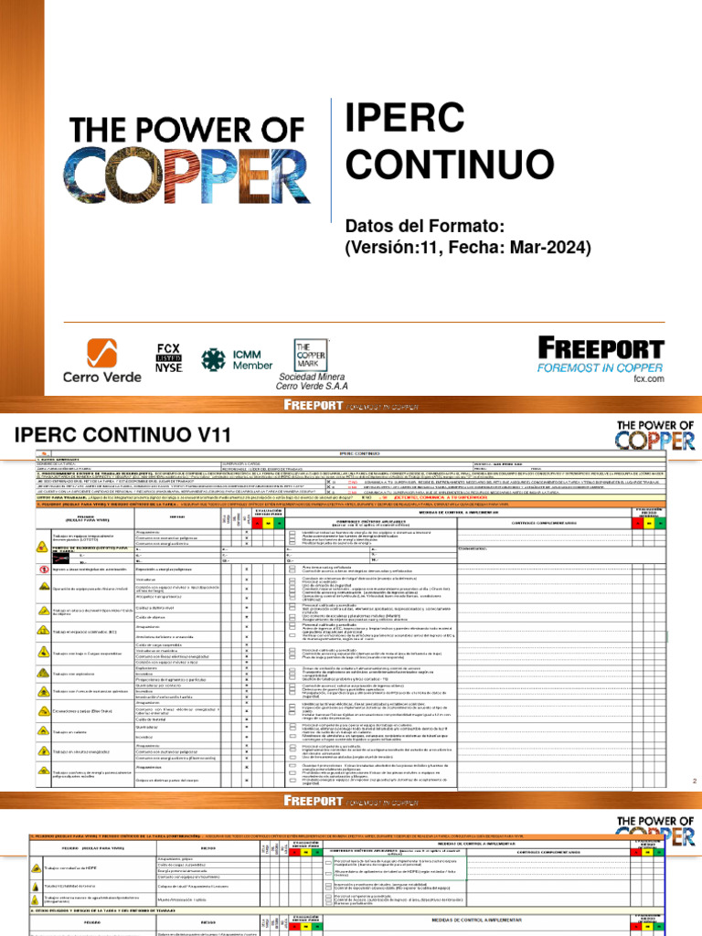 IPERC CONTINUO-VERIFICACIONES-VersiÃ N11-Mar-2024 | PDF | Tormentas