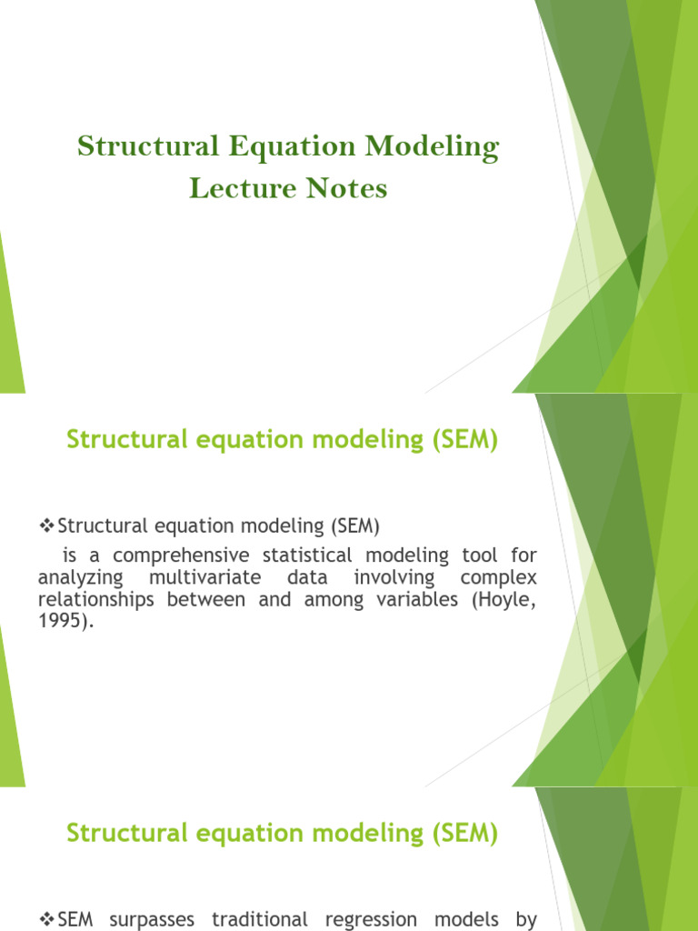 Understanding Structural Equation Modeling | PDF | Structural Equation Modeling | Dependent And ...
