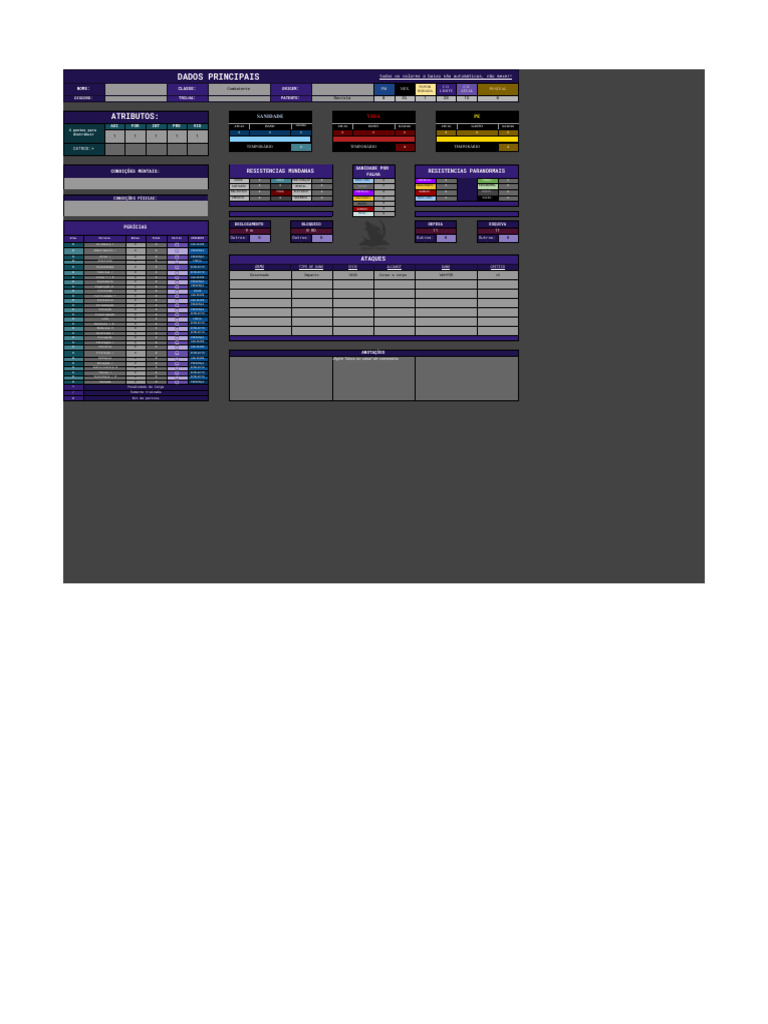 Ficha Chaos v2.6 | PDF