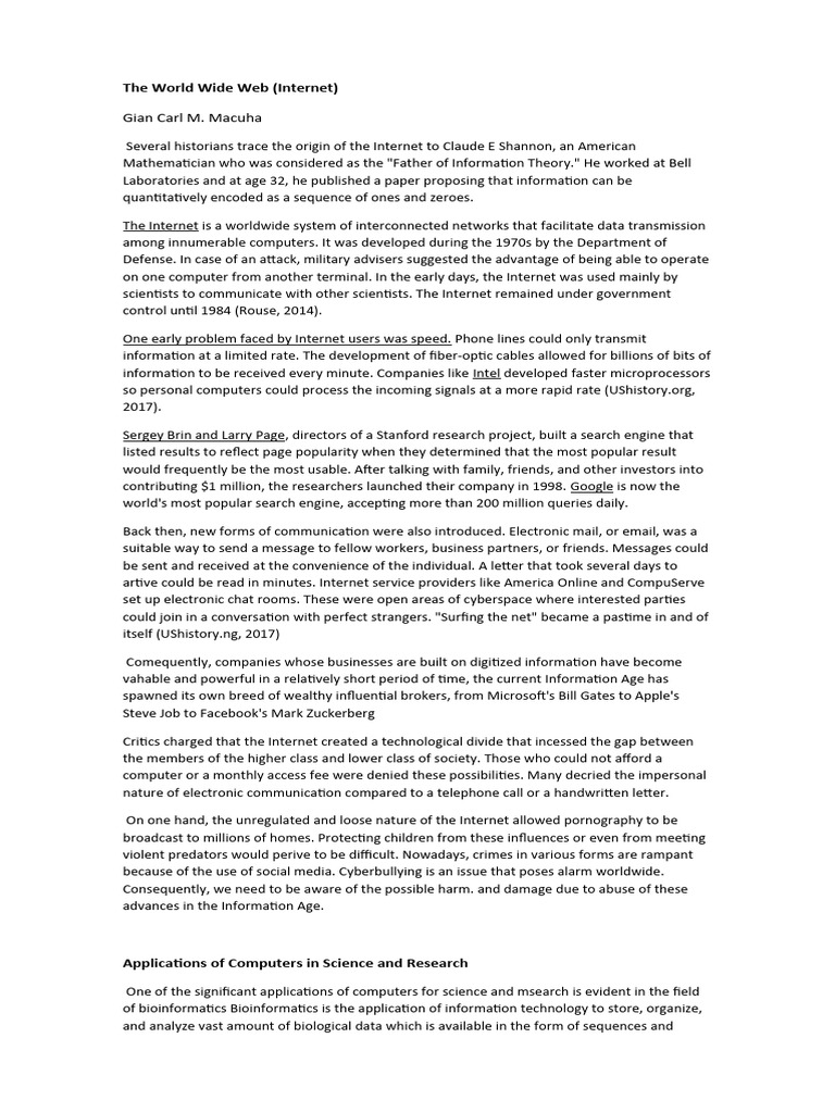 Worldwide Web | PDF | Bioinformatics | Nucleic Acid Sequence