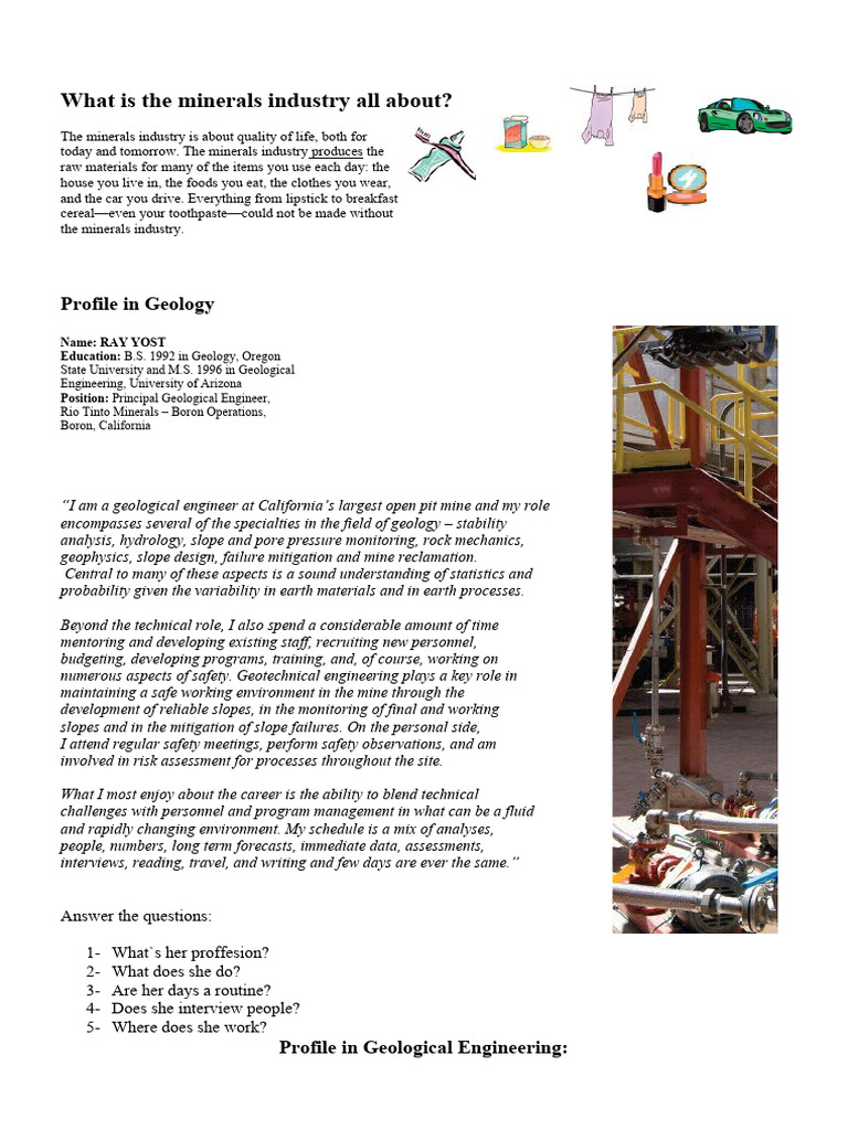 Overview of the Minerals Industry | PDF | Mining | Earth Sciences
