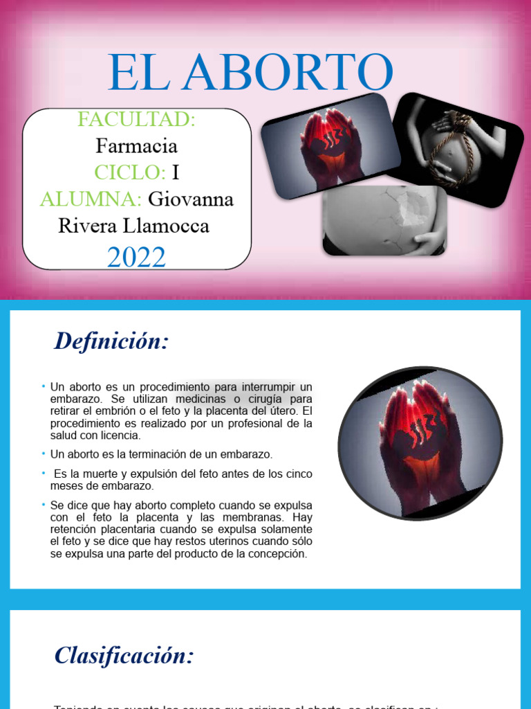 EL ABORTO | PDF | Aborto | El embarazo