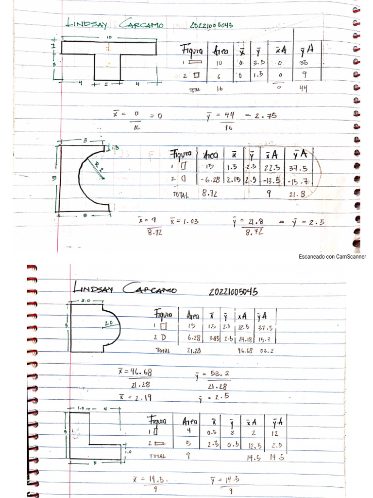 Centroides de Áreas y Lineas | PDF