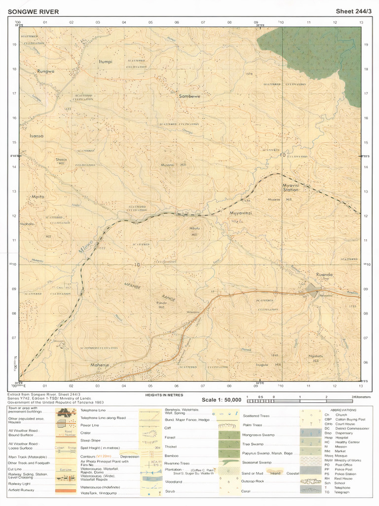 F4 Geo Songwe Sheet, Print in A4 | PDF