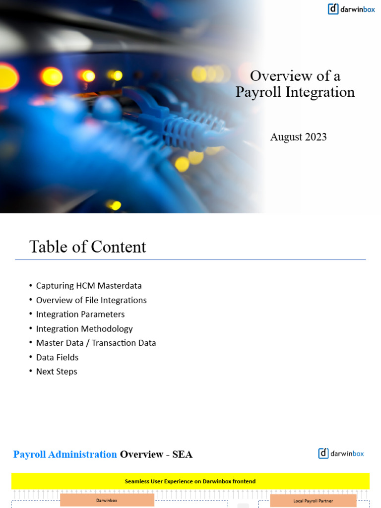 Overview of Payroll Integrations | Download Free PDF | Payroll | Salary