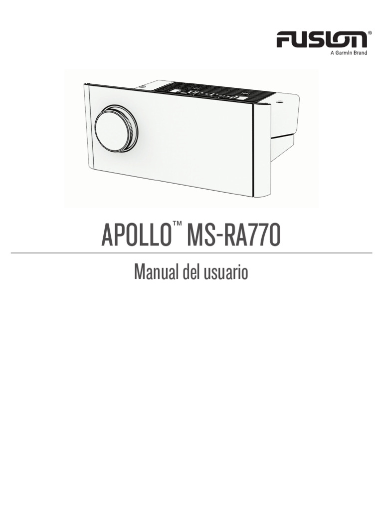 Fusion Ra770 Om Es-Xm | PDF | USB | Yo telefono