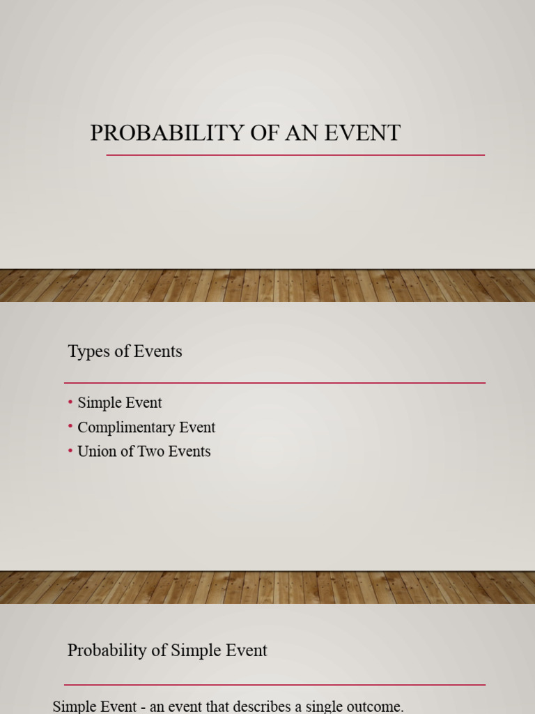Probability of An Event1.2 | PDF