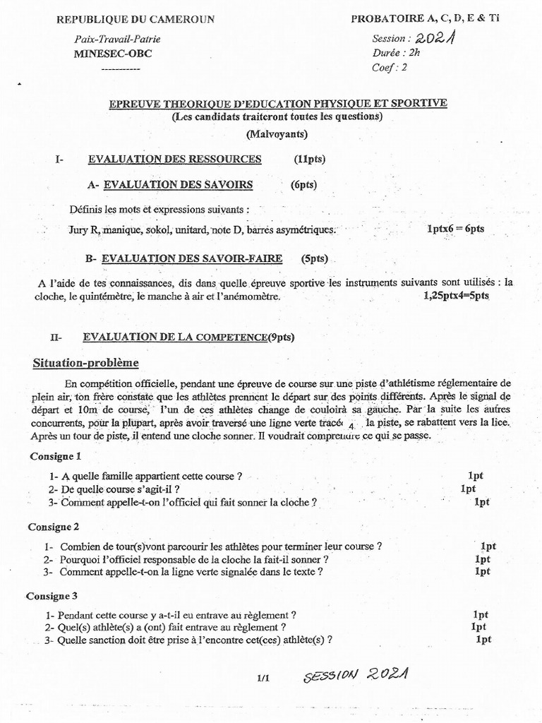 Eps 2021 Officiel | PDF