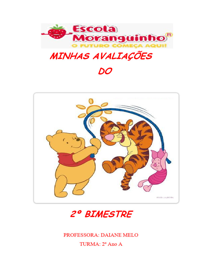 Minhas Avaliações Capa 2º Bimestre Pdf