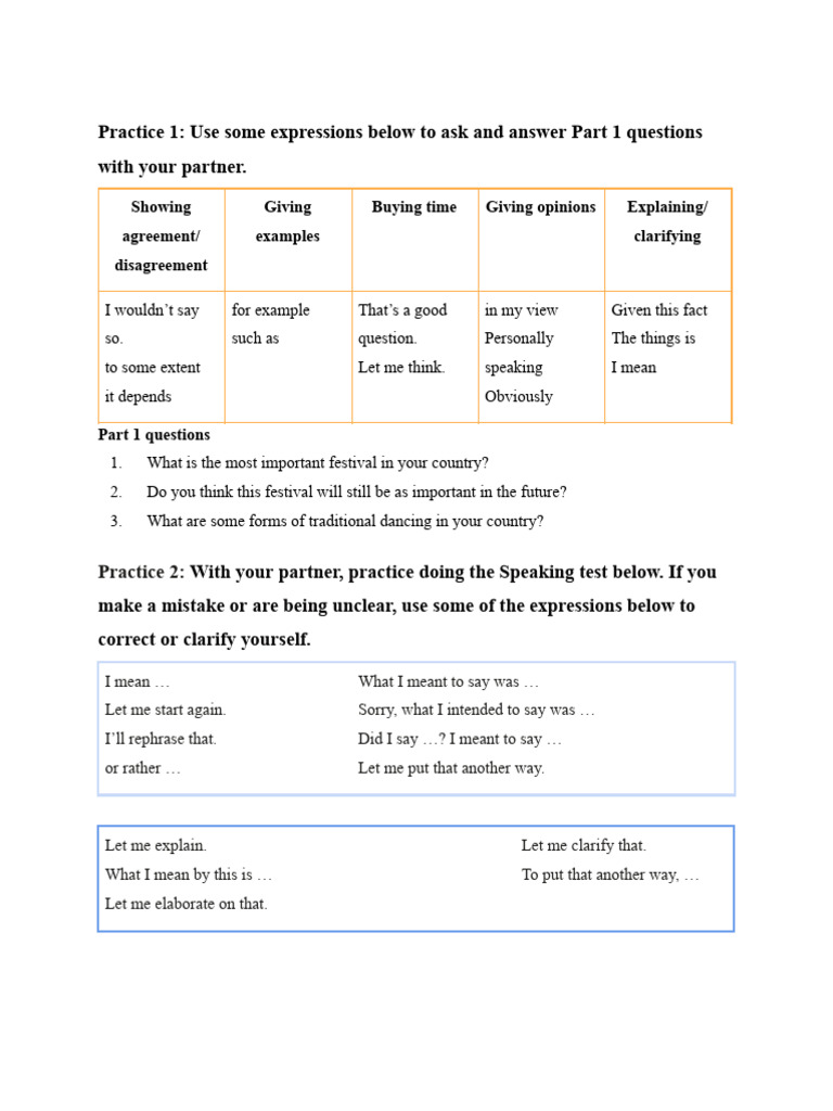 Classroom B2C-Intensive-U8-L36-Inclass-Speaking Practice | PDF | Cognition | Human Communication