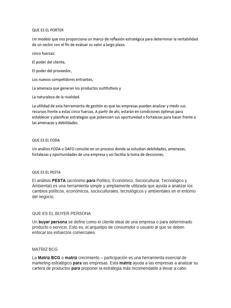 Que Es El Porter | PDF
