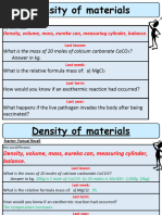 MathsGenie Density | PDF | Density | Volume