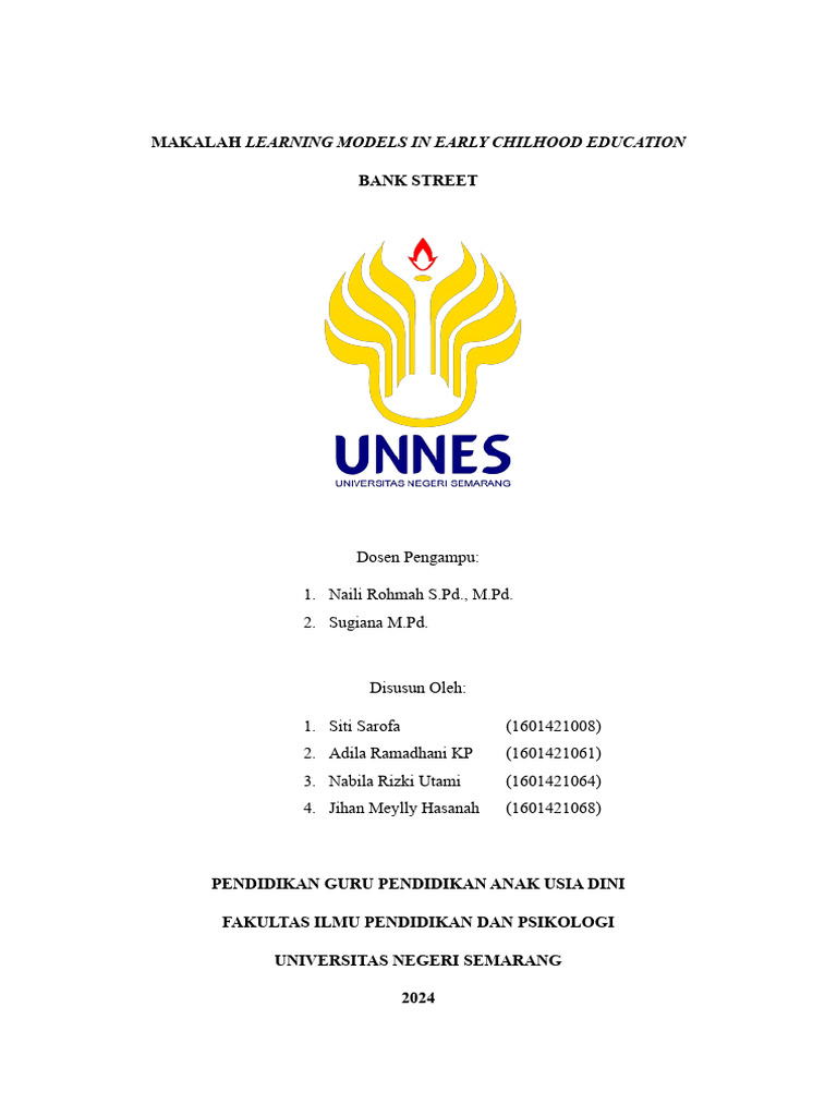 Kelompok 3 - Model Pembelajaran Bank Street | PDF | Ilmu Sosial