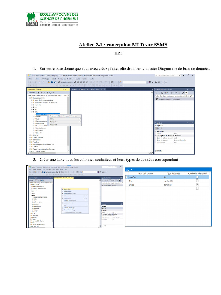 Atelier MLD sur SSMS 2023 | PDF | Ordinateurs