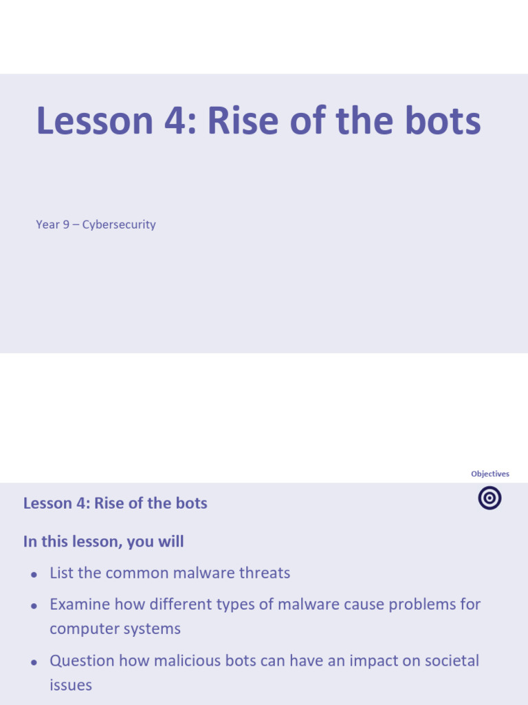 L4 - S - Rise of The Bots | Download Free PDF | Malware | Computer Virus