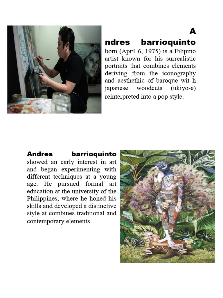 Andres Barrioquinto Born Bangcal | PDF | The Arts | Liberal Arts Education