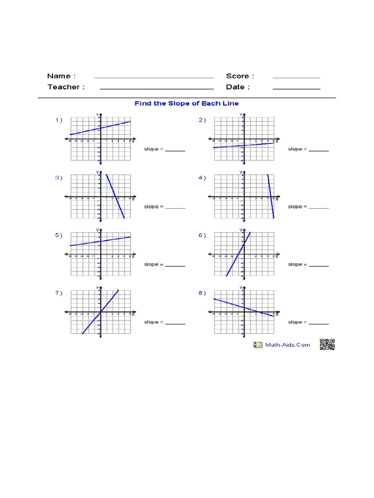 Finding Slope of Line Worksheet - 688643.png | PDF