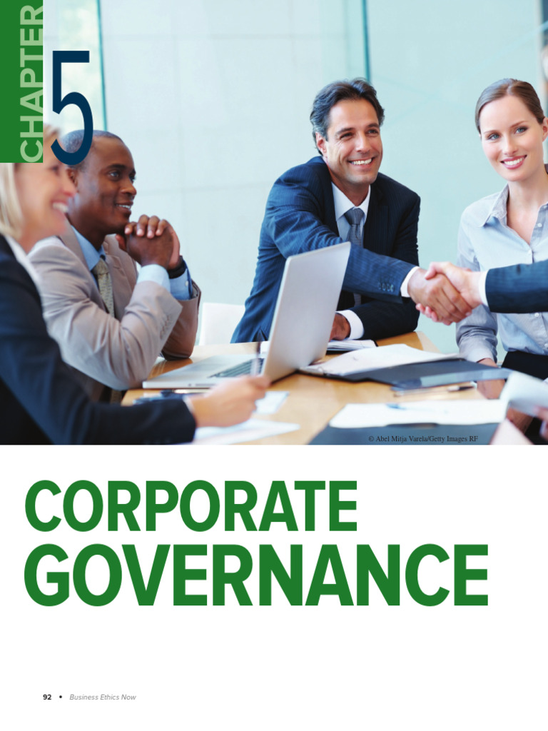 Business Ethics Now 5th Chapter 5 | PDF | Corporate Governance | Board ...