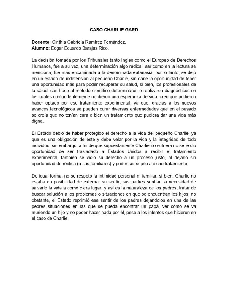 Caso Charlie Gard | PDF | Estilo de vida