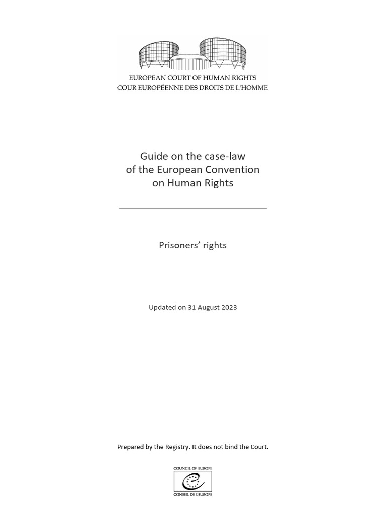 Guide Prisoners Rights ENG | PDF | Rehabilitation (Penology ...