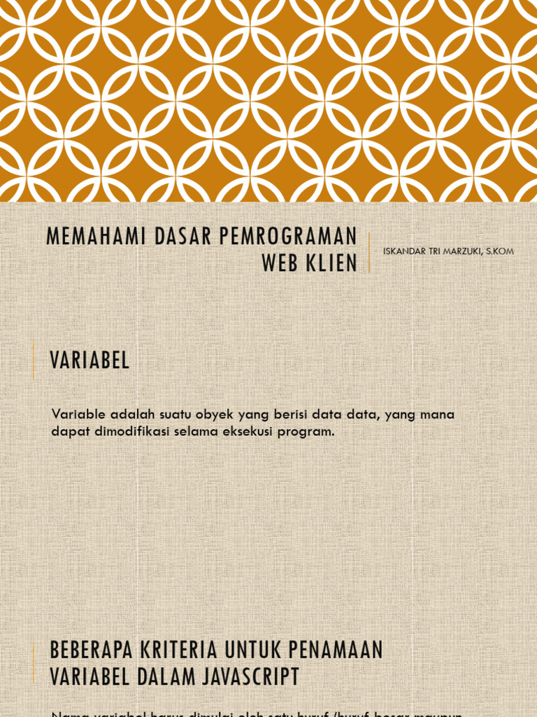 29.memahami Dasar Pemrograman Web Klien | PDF