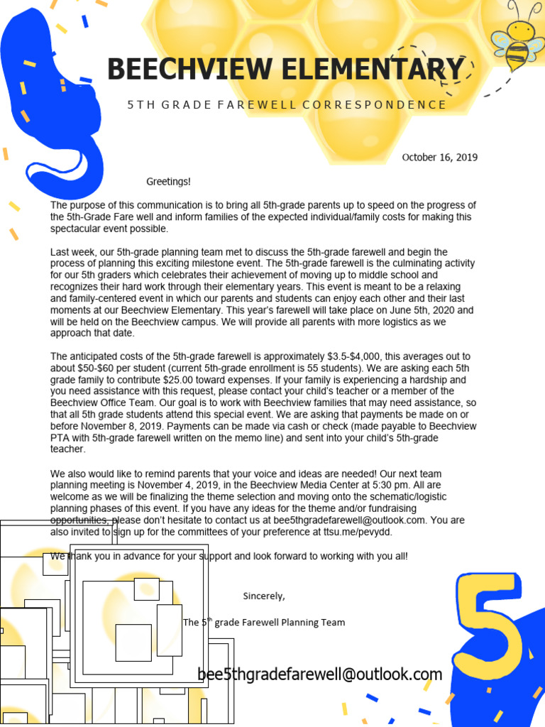 5th grade farewell | PDF