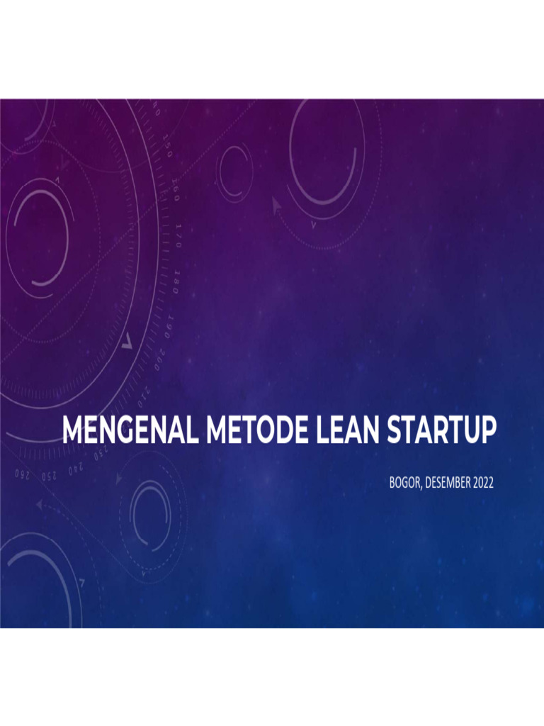 Mengenal Metode Lean Startup | PDF