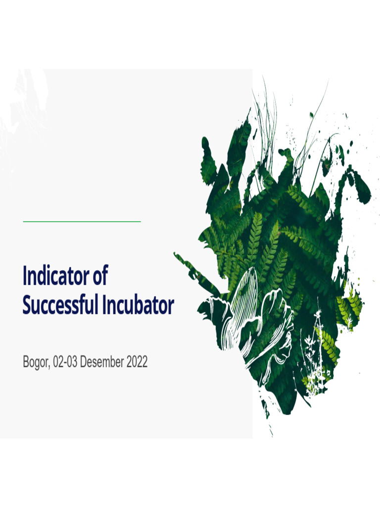 Indicator of Successful Incubator | PDF