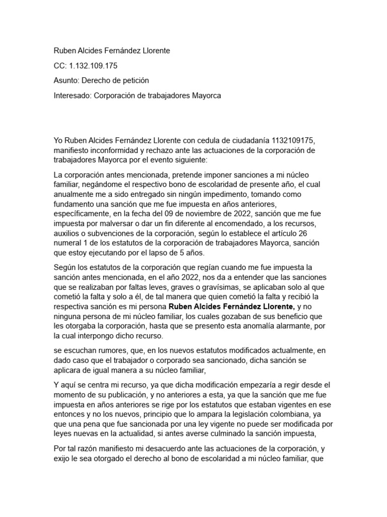 Ruben Alcides Fernández Llorente | PDF | Justicia | Crimen y violencia