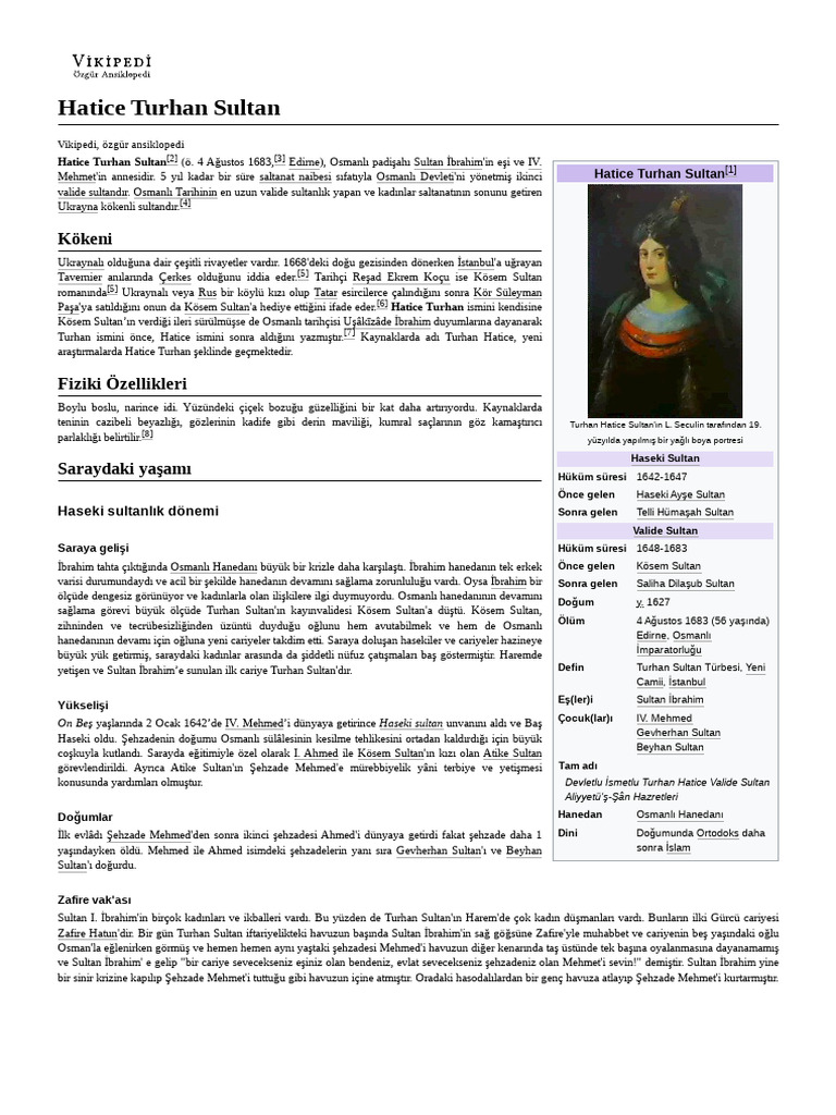 Hatice Turhan Sultan | PDF