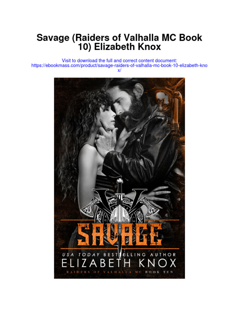 Savage Raiders of Valhalla MC Book 10 Elizabeth Knox All Chapter | PDF