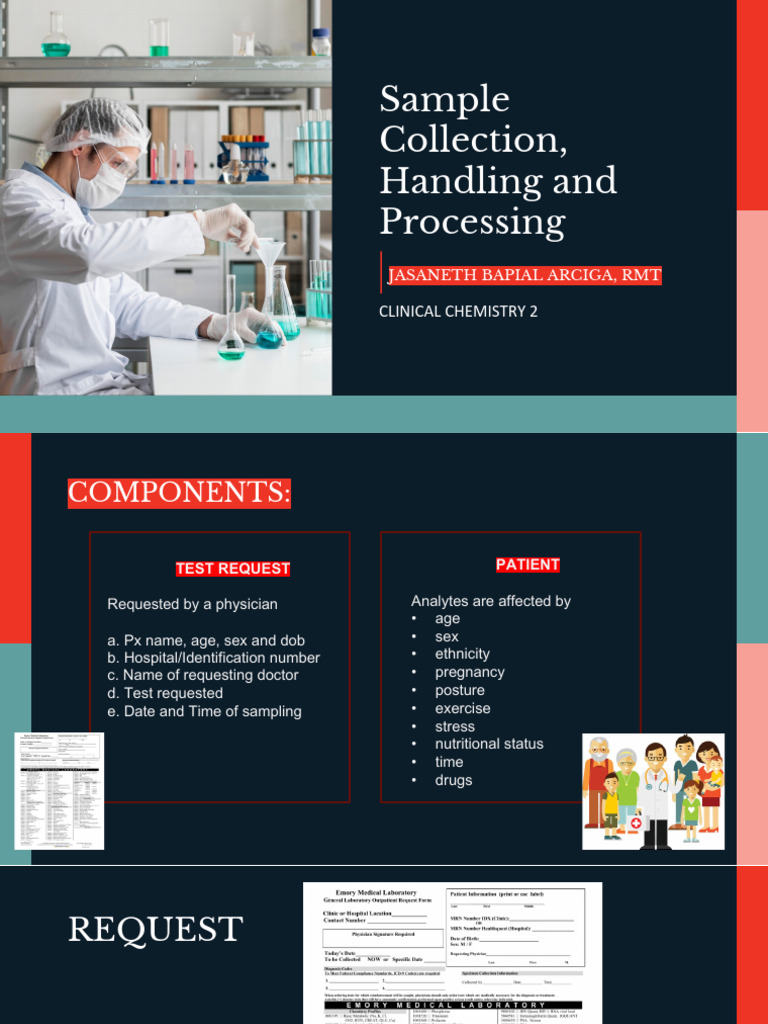 Specimen Collection, Handling and Processing | PDF | Blood Plasma | Blood