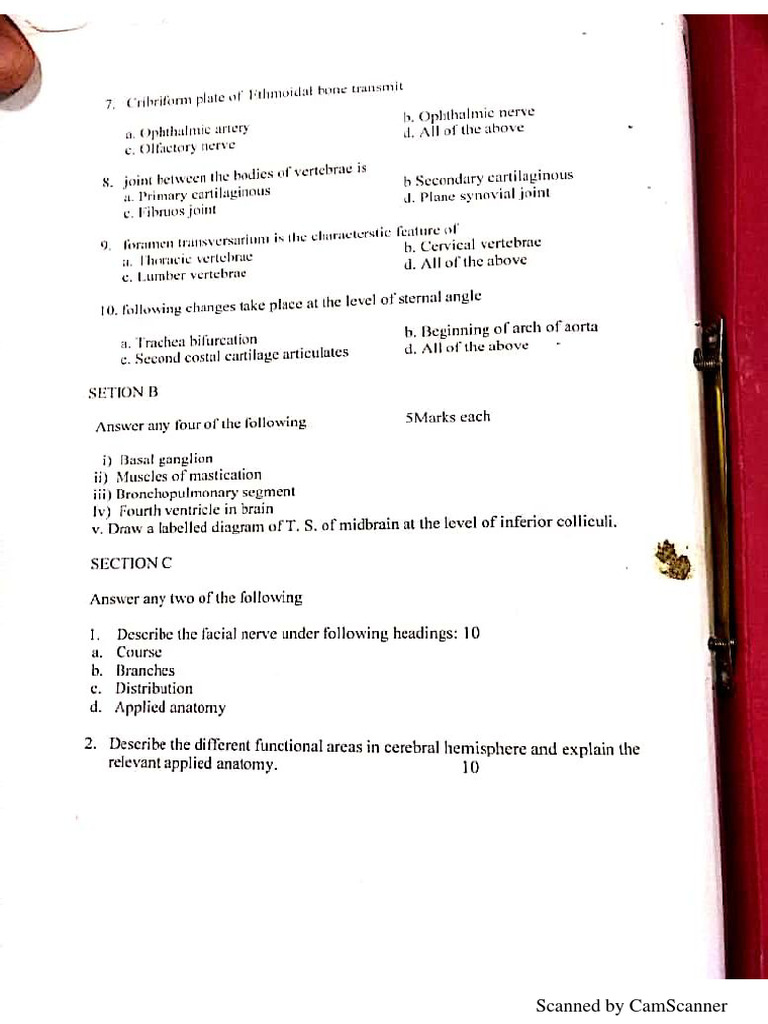 Previous Year Question Papers | PDF