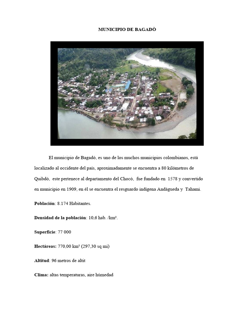 Municipio de Bagadò-1 | PDF | Agua | Residuos