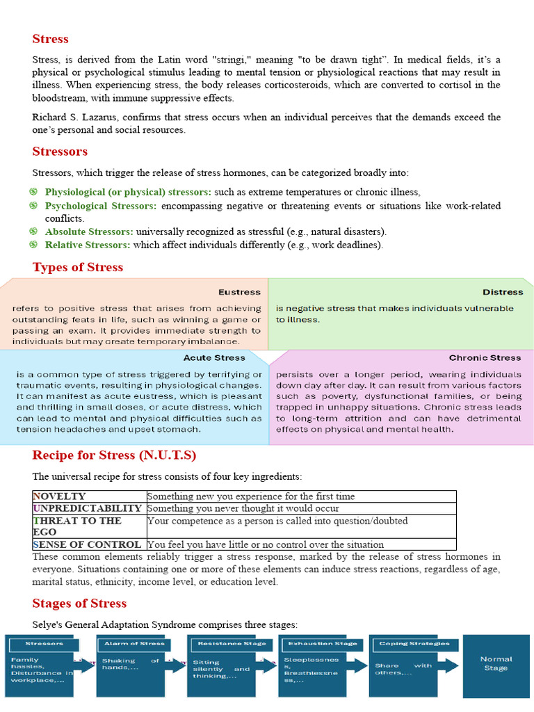Stress Management | PDF | Stress (Biology) | Psychology