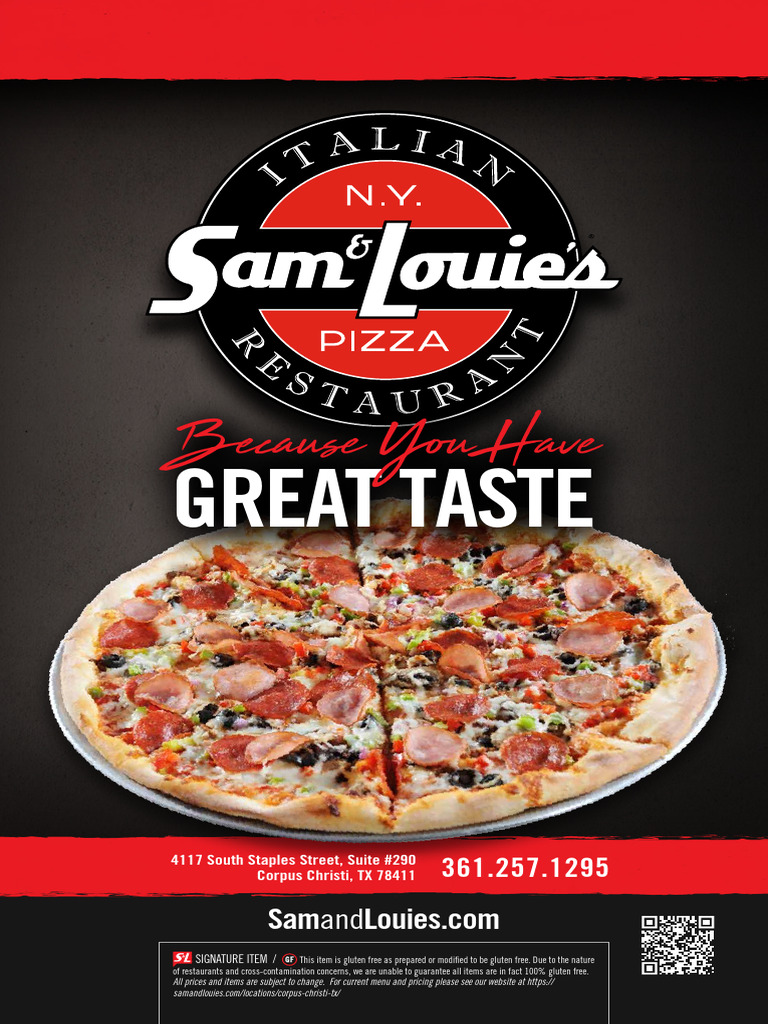 Corpus Christi Pizza & Catering Menu | PDF | Pizza | Salad