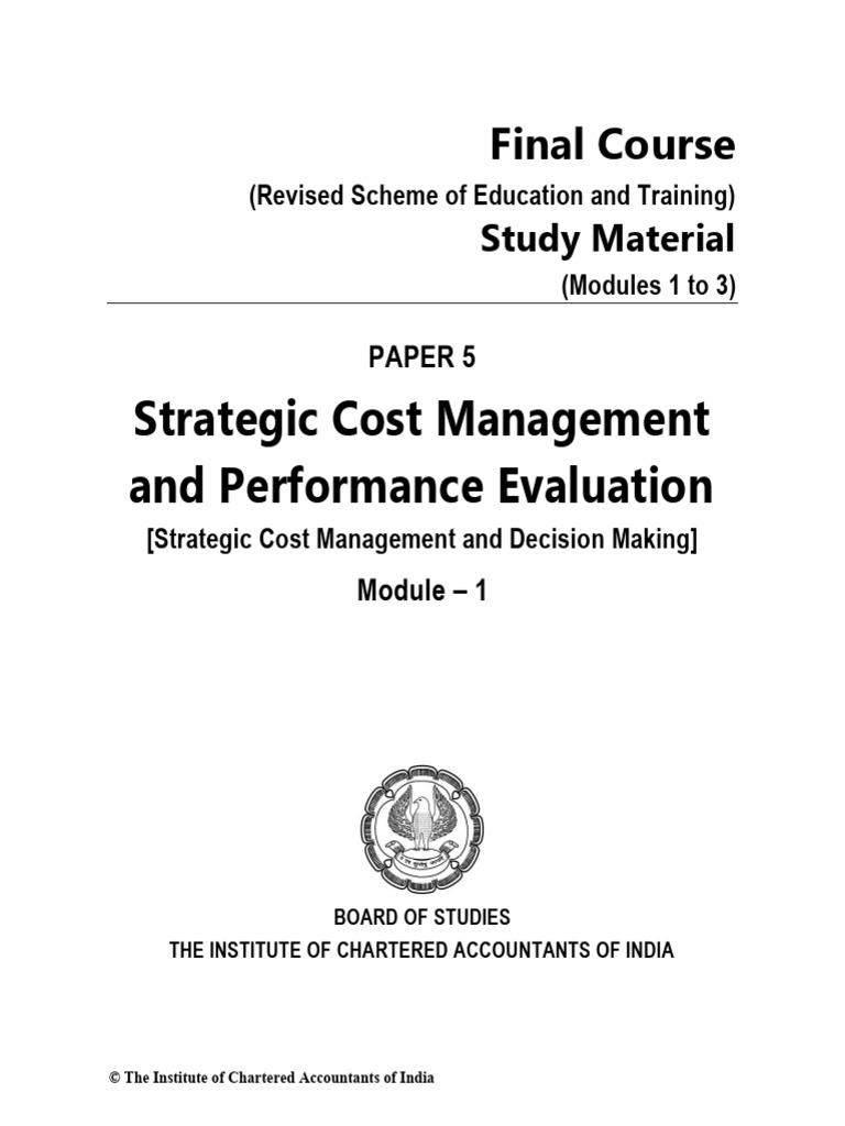 201 Paper 5part A | PDF | Lean Manufacturing | Cost Accounting